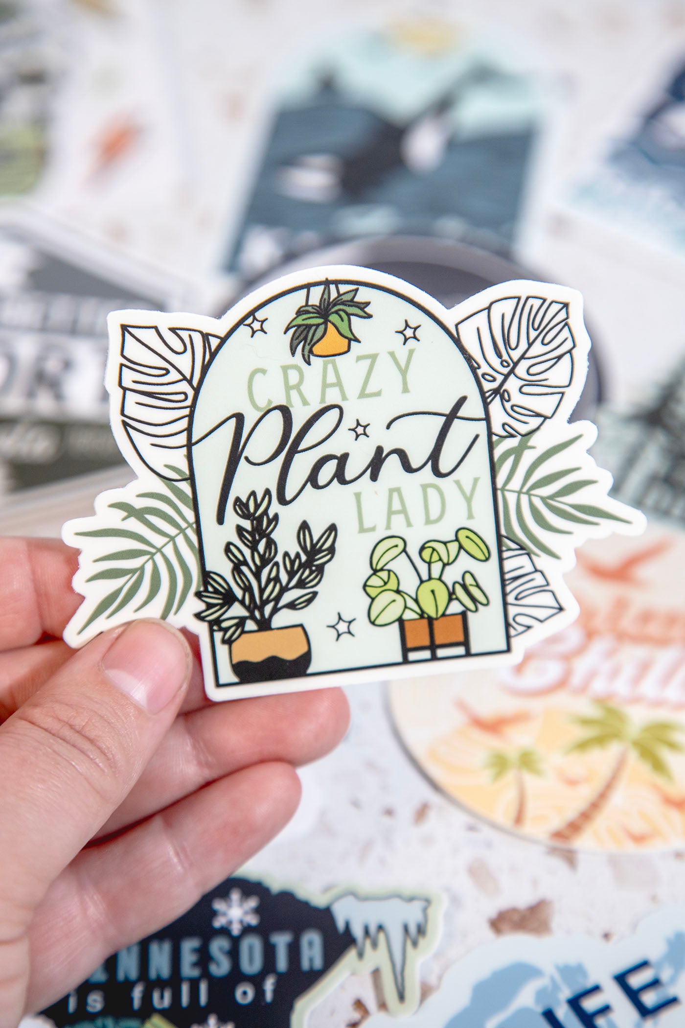 Crazy Plant Lady Sticker – The Tipsy Anvil Co.