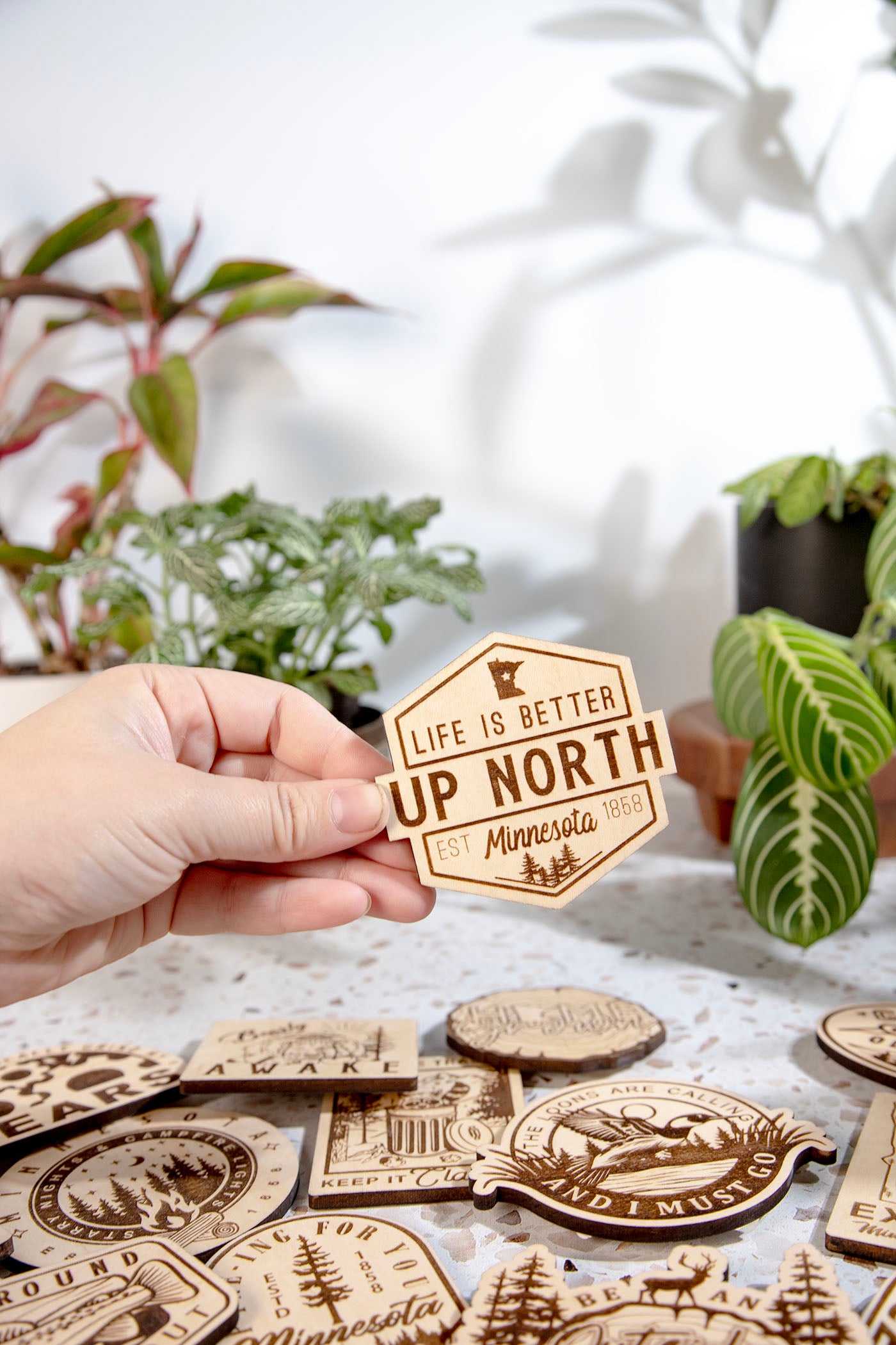 Life is Better Up North Wood Magnet – The Tipsy Anvil Co.