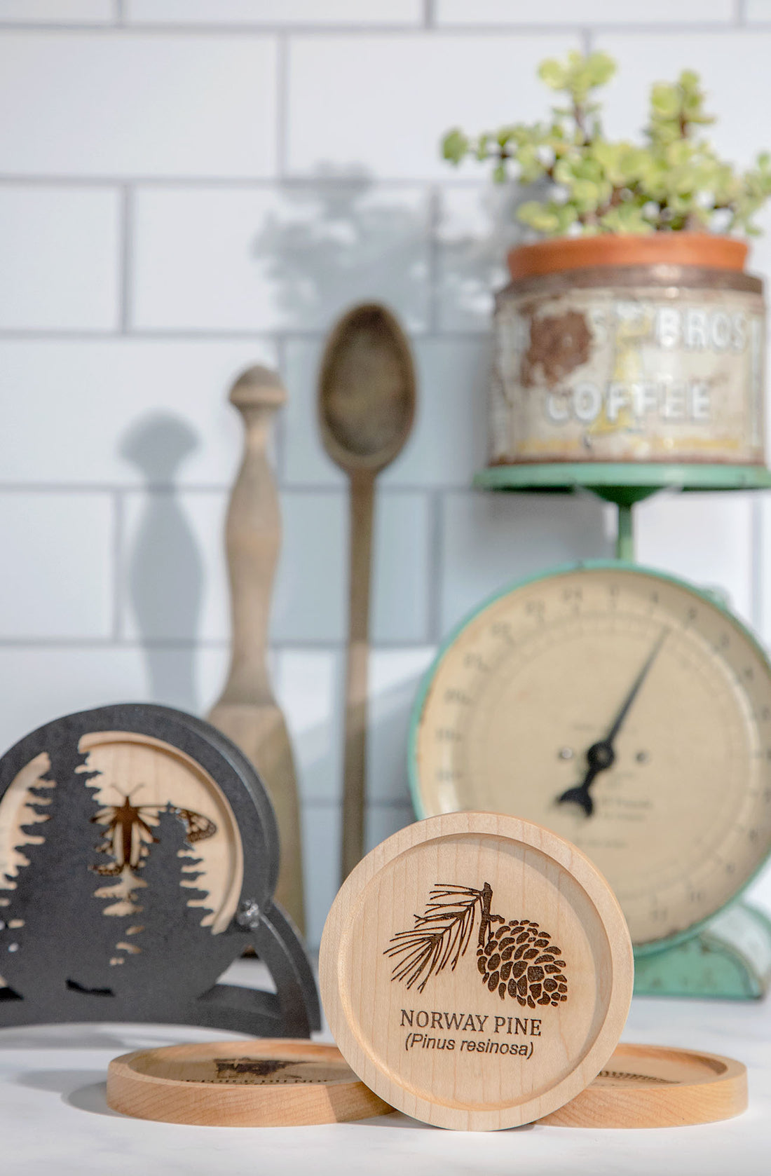 Minnesota Themed Wood Coaster Set – The Tipsy Anvil Co.