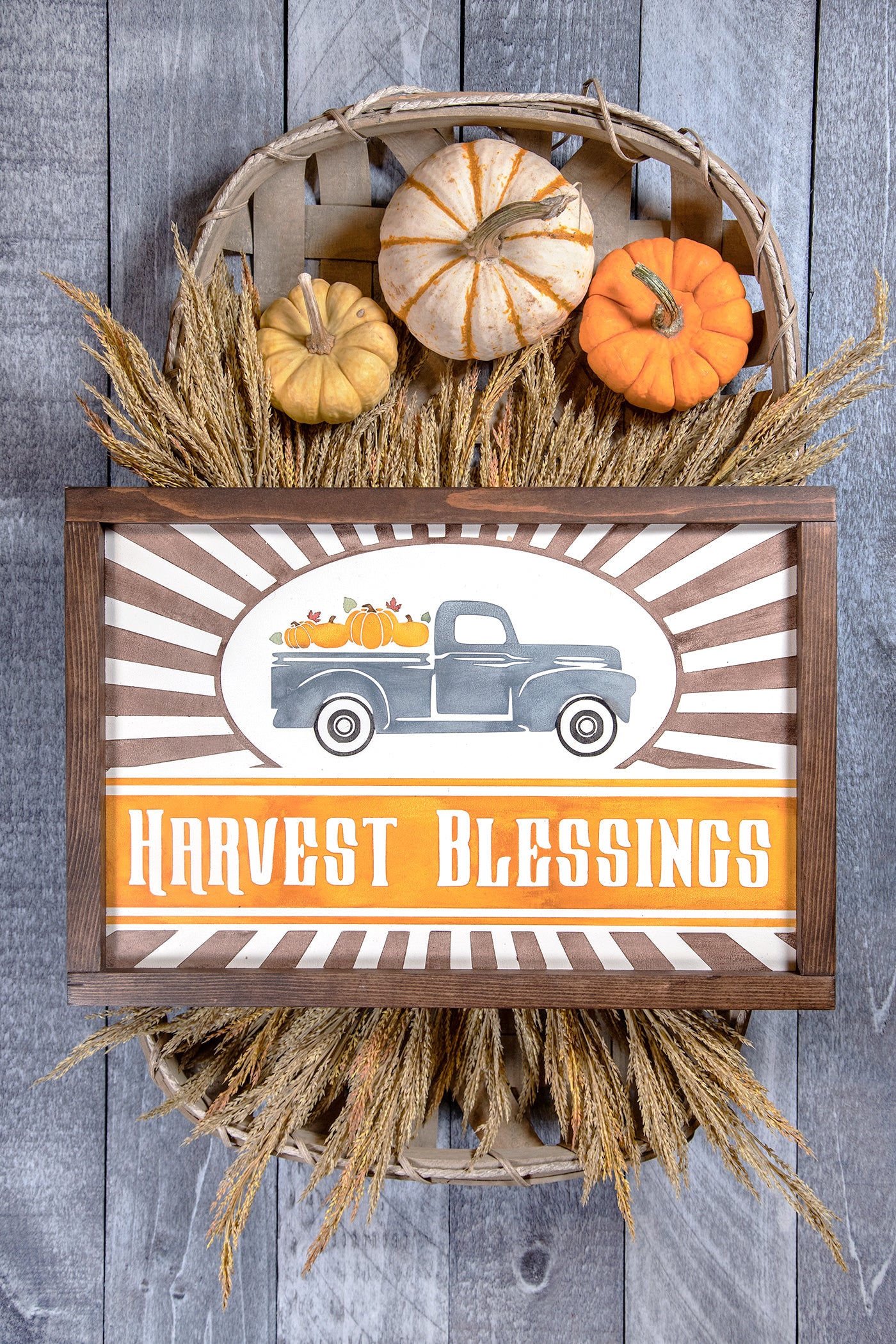 Harvest Blessings Truck Wood Sign 17x11 – The Tipsy Anvil Co.