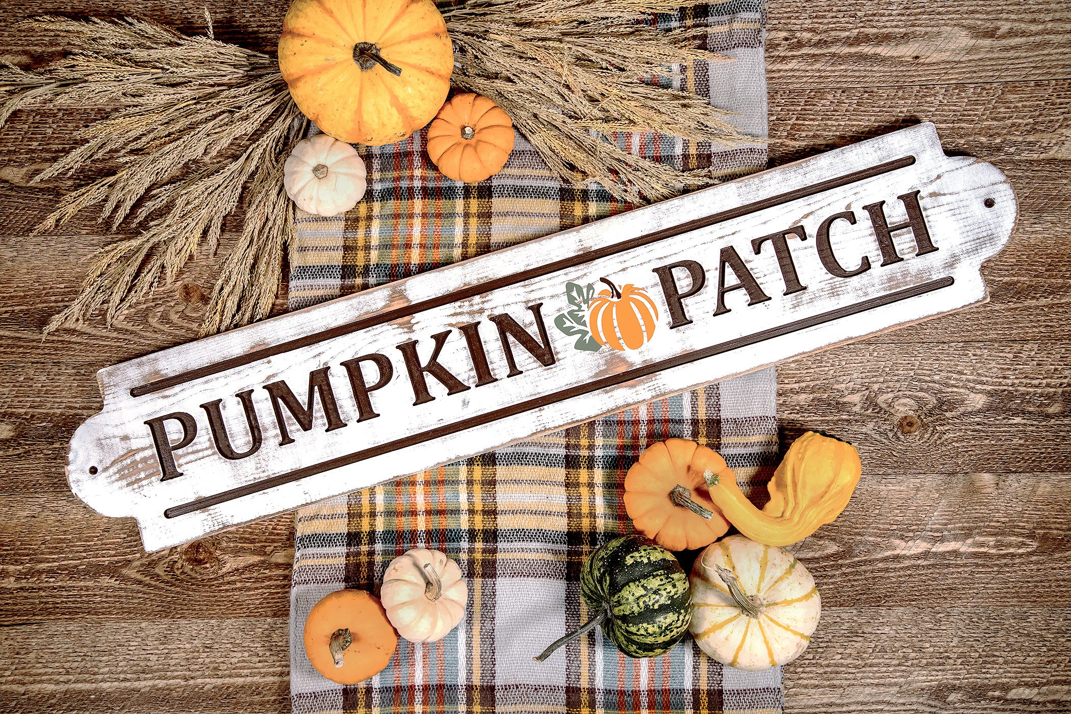 Pumpkin Patch Engraved Wood Sign 36x7 – The Tipsy Anvil Co.