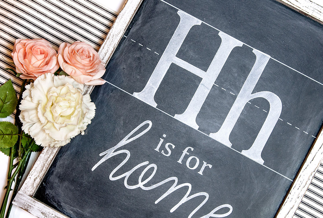 H is for Home Chalkboard Style Wood Sign 18x14 – The Tipsy Anvil Co.