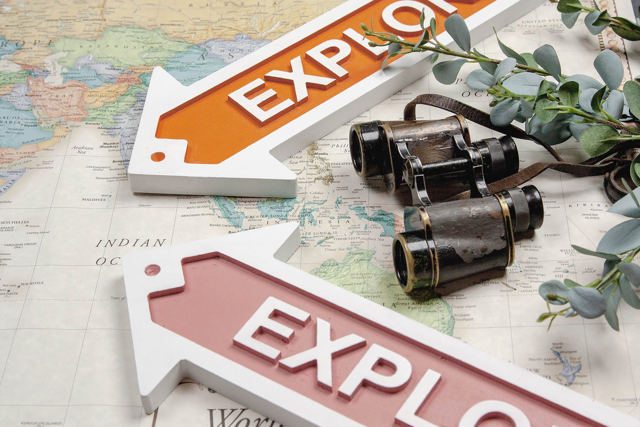 Explore Arrow Embossed Wood Sign 24x6.5 – The Tipsy Anvil Co.