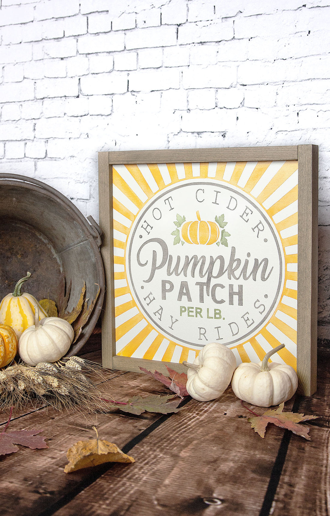 Pumpkin Patch Grainsack Wood Sign 13x13 – The Tipsy Anvil Co.