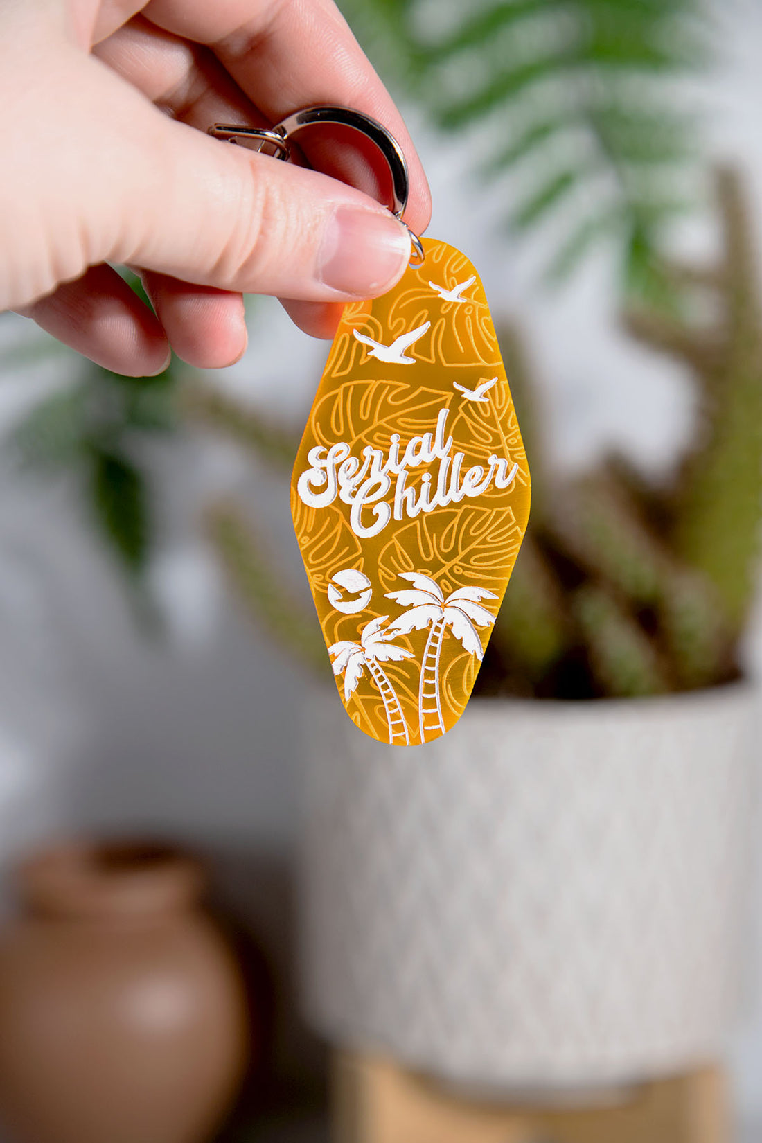 Serial Chiller Fluorescent Acrylic Retro Keychain – The Tipsy Anvil Co.